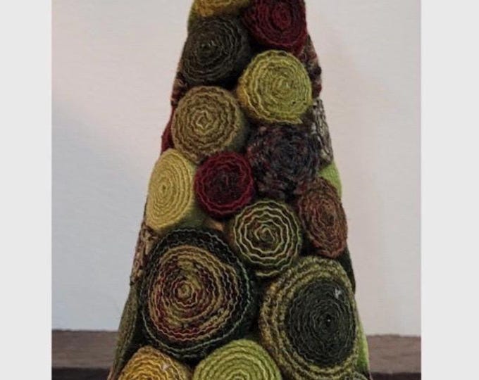 Christmas Woolly Tree Kit - Kid's Craft - Hand-dyed Wool - Etsy