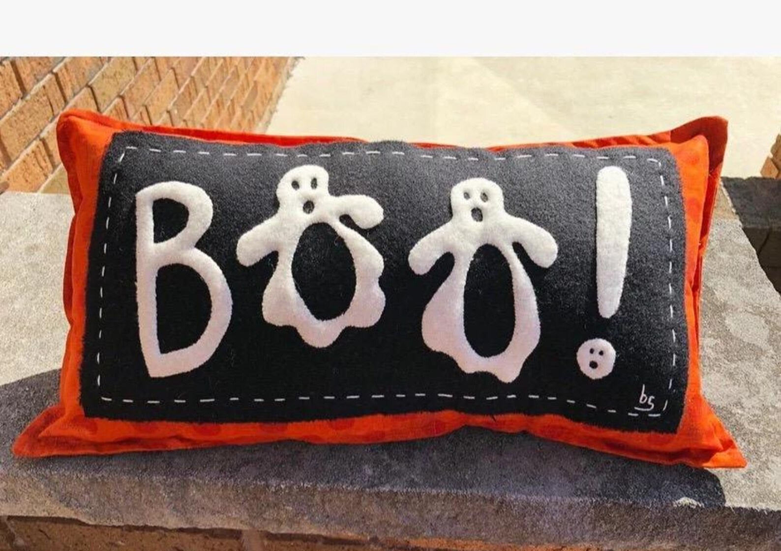 Boo Pillow Wool Kit - Halloween Decor - Etsy