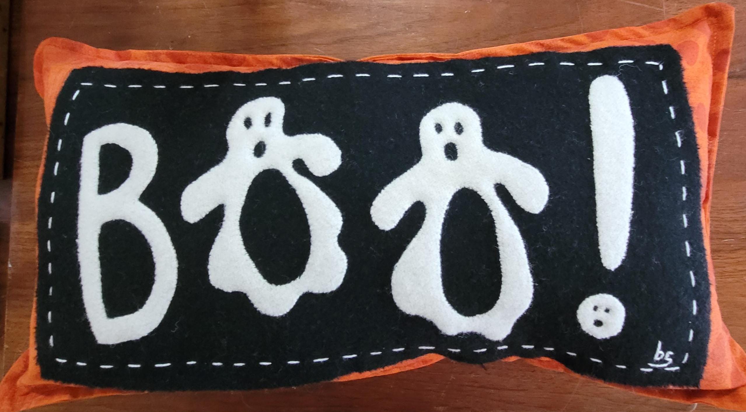 Boo Pillow Wool Kit - Halloween Decor - Etsy