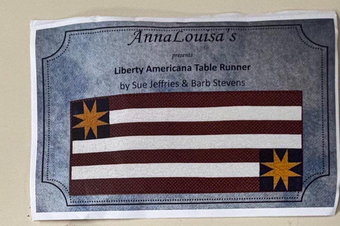 Liberty Americana Table Runner Kit - Etsy