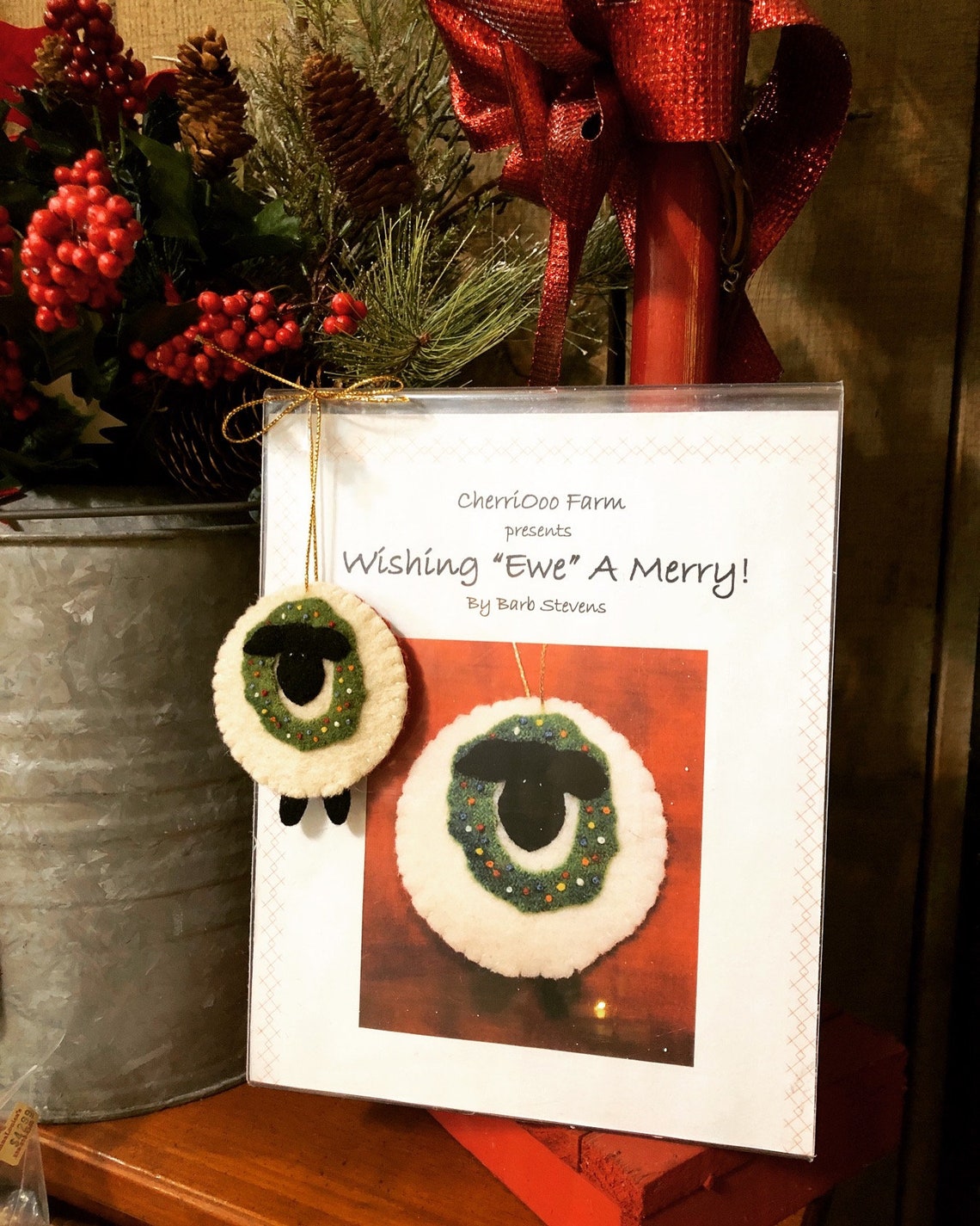 Wishing Ewe A Merry Christmas Wool Tag Kit - DIY Christmas Ornament ...