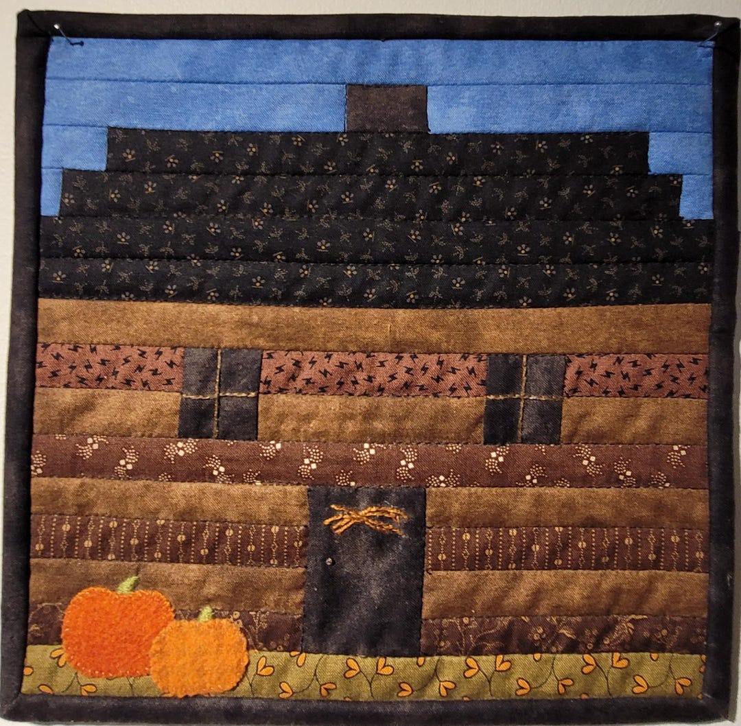 Itty Bitty Log Cabin - Fall - Etsy