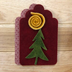 Christmas Tree Wool Tag Kit - Wool Kit - DIY Christmas Gift - Ornament ...