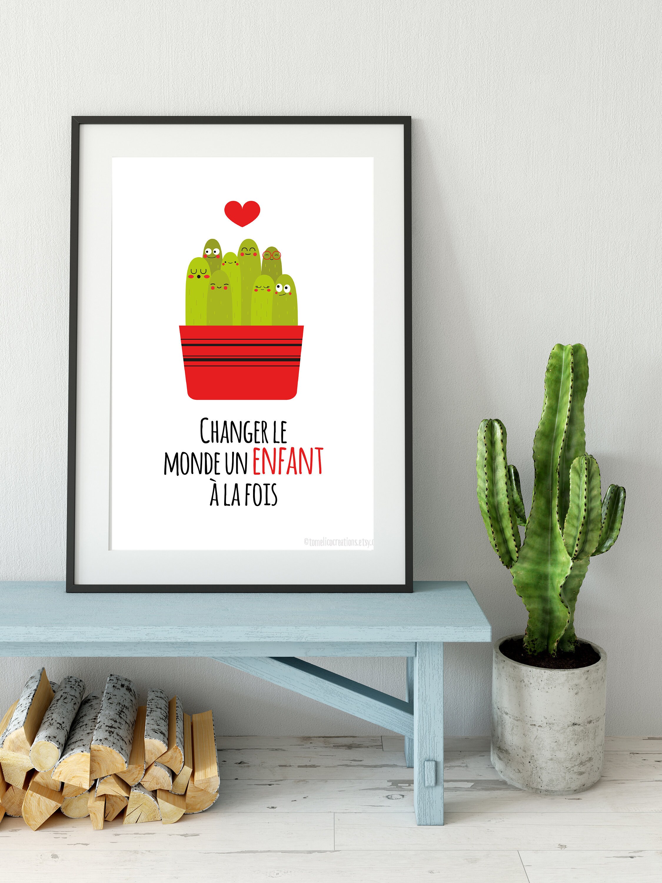 Affiche de classe Classe de cactus pour - Etsy.de