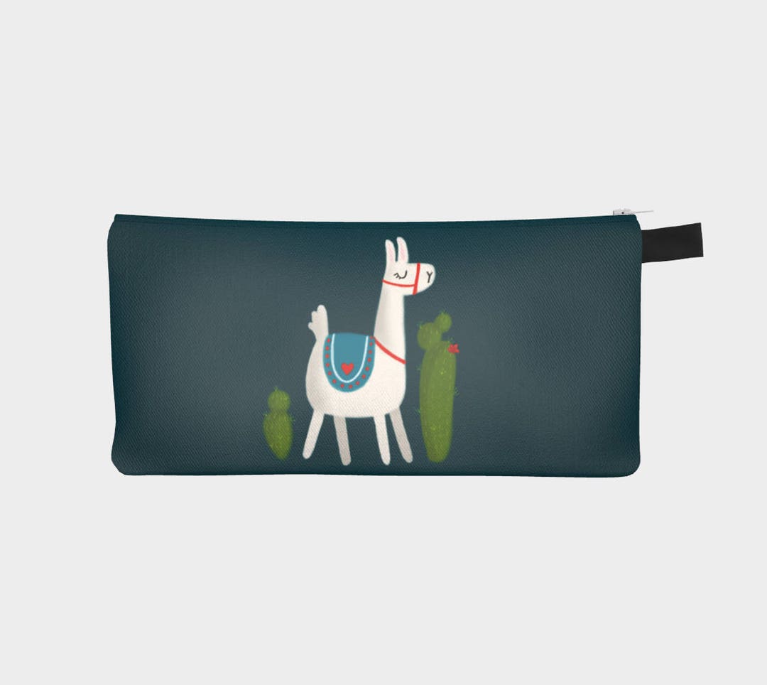 Pencil or Makeup Case jolly Lama Chest - Etsy