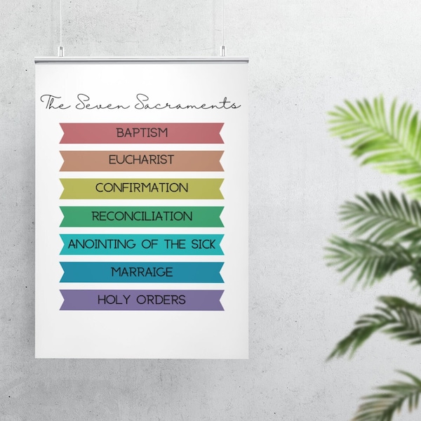 Seven Sacraments Poster - Etsy