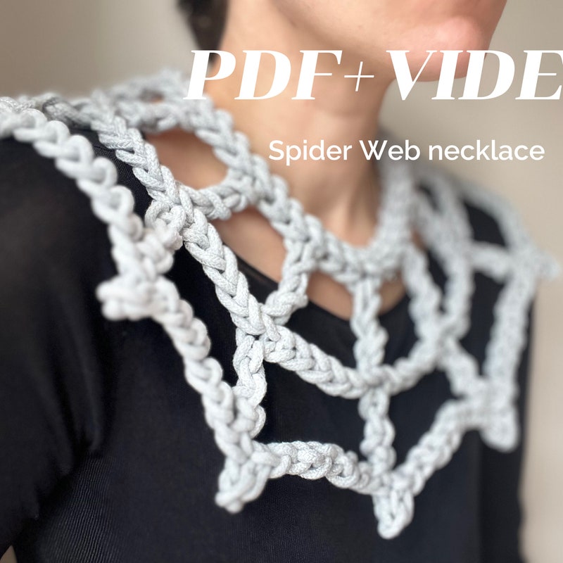 Spider Web Necklace - Etsy