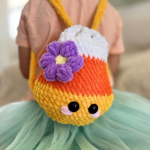 NO-SEW Crochet PATTERN: Candy Corn Crochet Bag – 2-in-1 Trick or Treat ...
