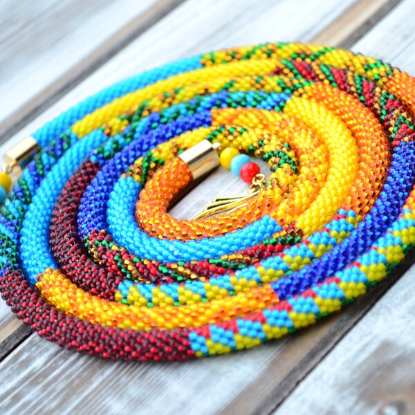 African Rope Necklace - Etsy