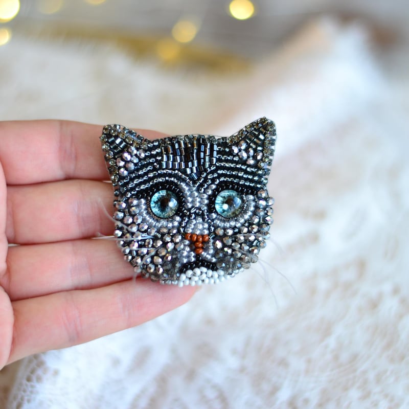 Beaded Animals Brooch - Etsy UK
