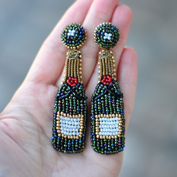 Wine Bottle Earrings - Etsy