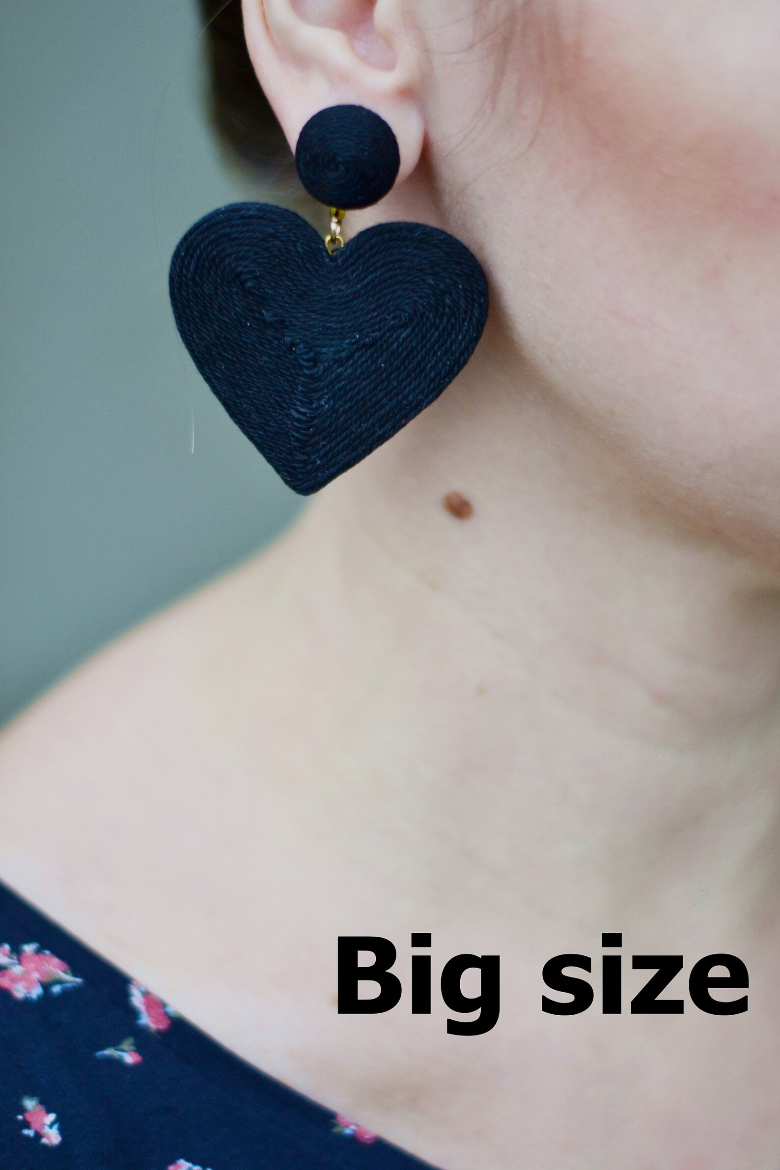 Heart Earrings Ivory Gold Cora Wedding Bridal Earrings Chunky | Etsy