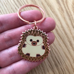 Hedgehog Keyring, Hedgehog Key Chain, Hedgehog Accessory, Hedgehog Gift ...