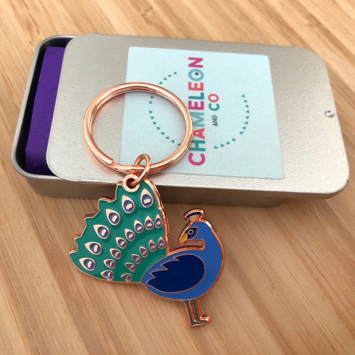 Peacock Keyring Peacock Keychain Peacock Key Ring Peacock | Etsy