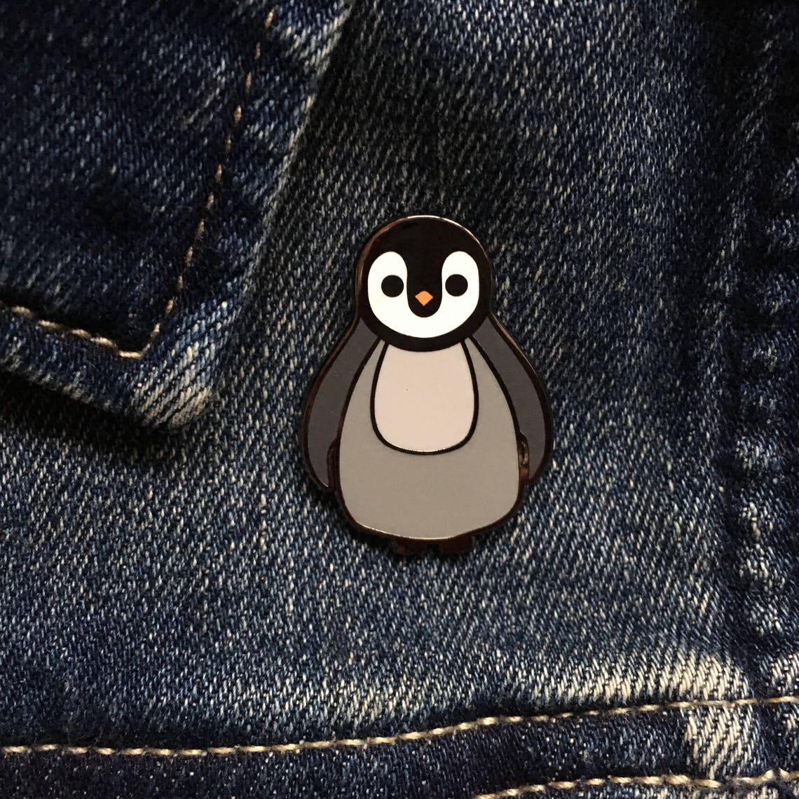 Penguin Enamel Pin Cute Penguin Enamel Pin Cute Penguin - Etsy