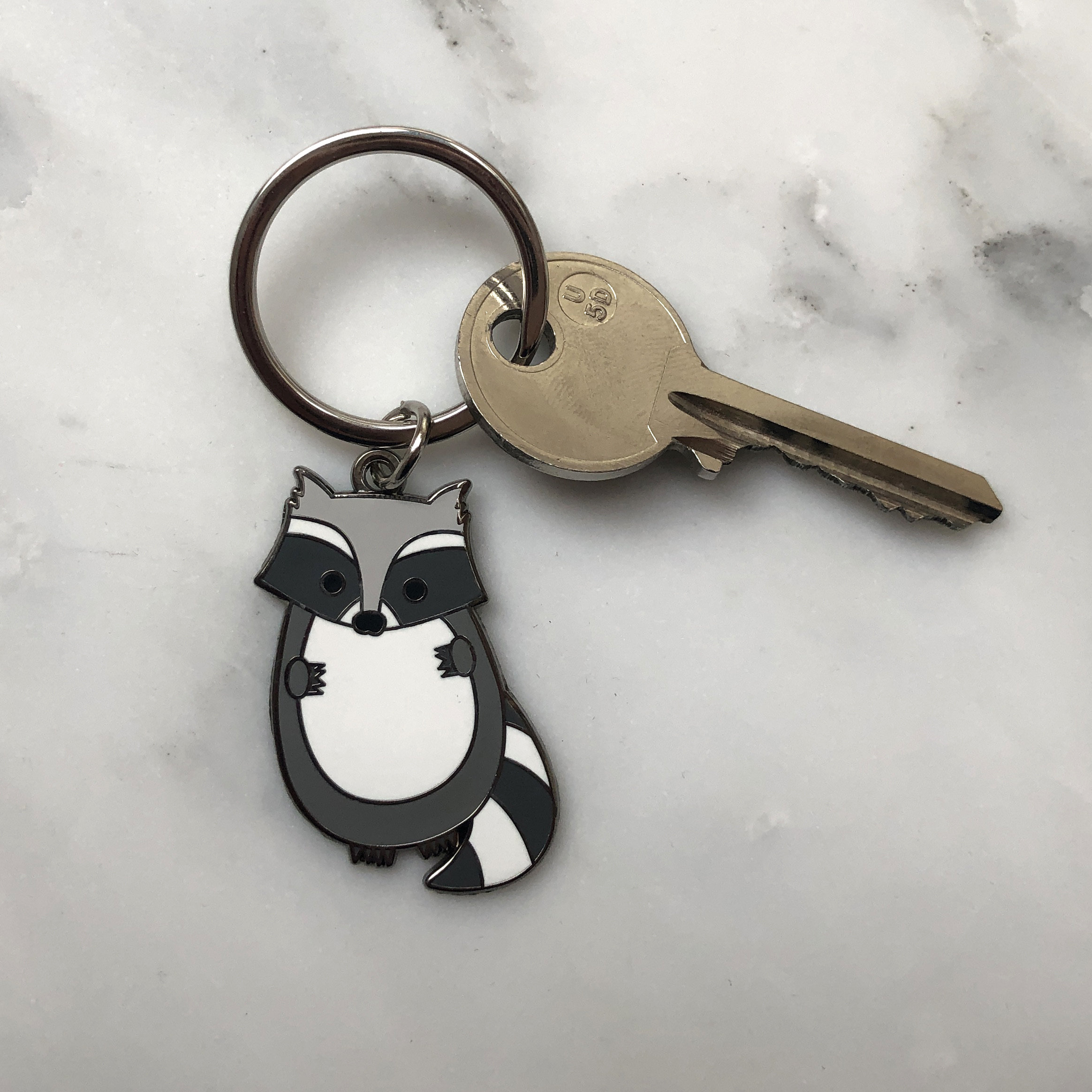 Raccoon Keyring Raccoon Keychain Raccoon Key Ring Raccoon - Etsy
