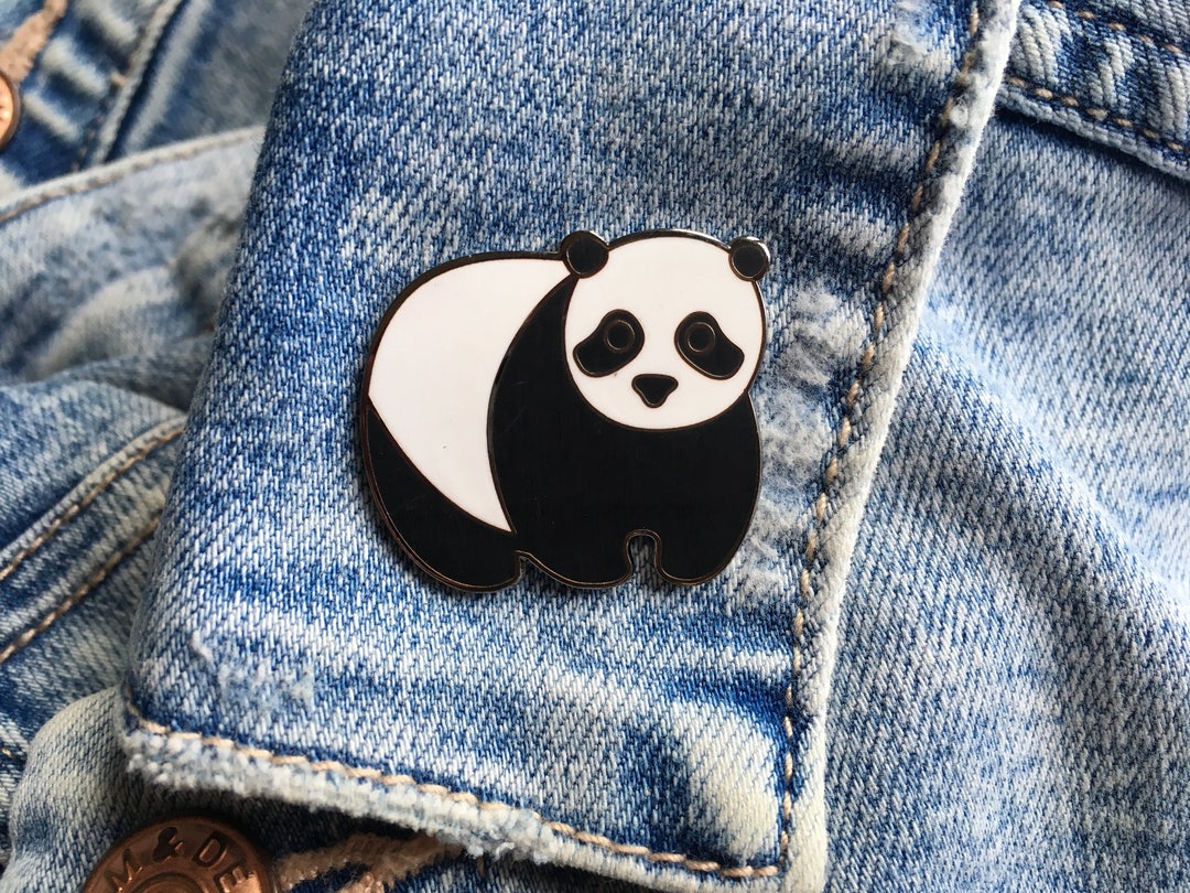 Panda Enamel Pin, Panda Pin Badge, Panda Pin, Panda Badge, Panda Lapel ...