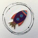 Rocket Pin - Rocket Enamel Pin - Rocket Pin Badge - Rocket Enamel Pin ...