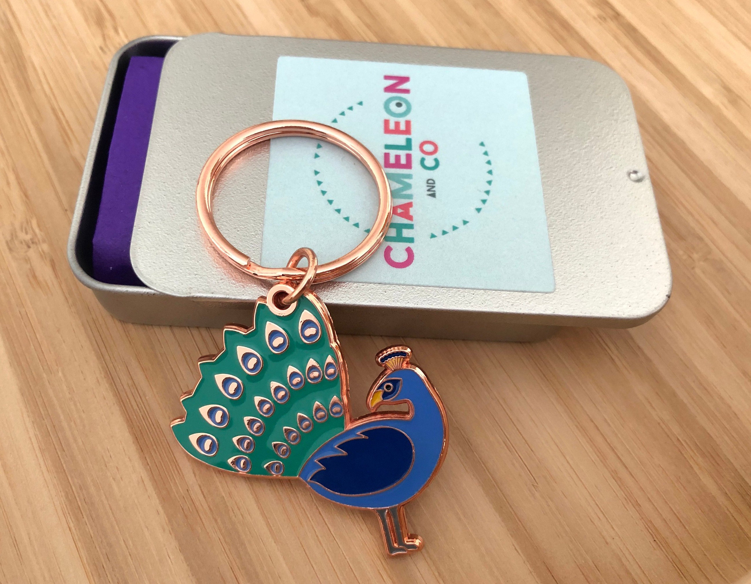 Peacock Keyring Peacock Keychain Peacock Key Ring Peacock | Etsy