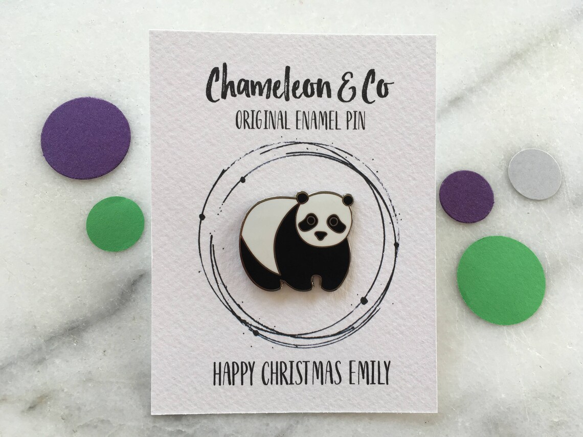 Panda Enamel Pin Panda Pin Badge Panda Pin Panda Badge - Etsy