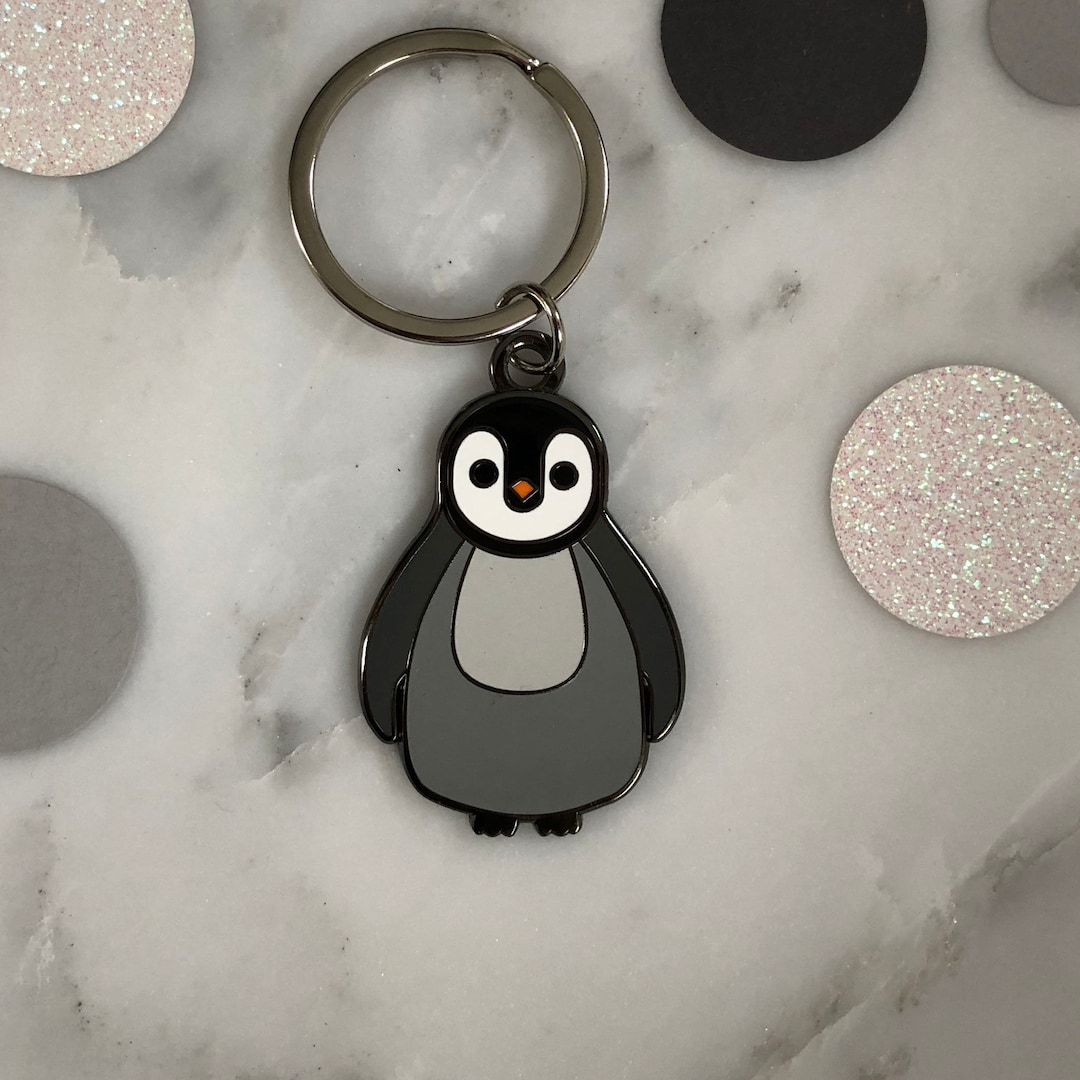 Penguin Key Ring, Cute Key Ring, Animal Key Ring, Christmas Key Ring ...