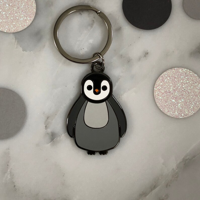 Penguin Key Ring Cute Key Ring Animal Key Ring Christmas | Etsy
