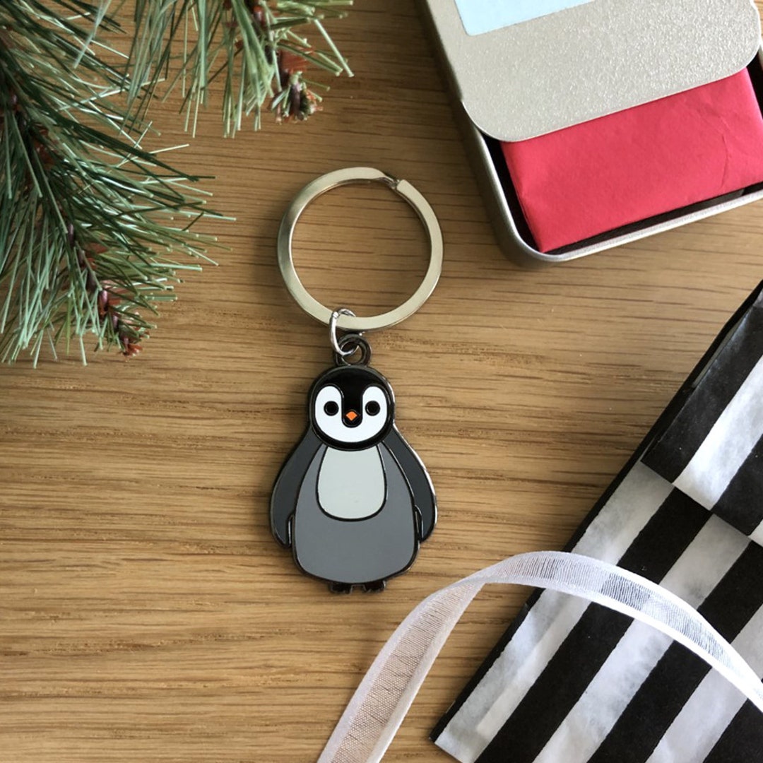 Penguin Keyring, Penguin Key Ring, Cute Keyring, Animal Keyring ...