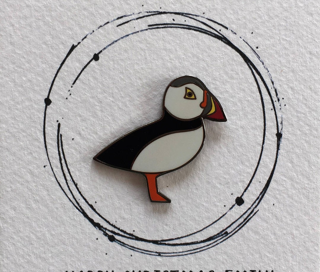 Puffin Enamel Pin, Puffin Pin, Puffin Pin Badge, Puffin Lapel Pin ...