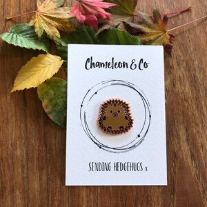 Sending Hedgehugs Hedgehog Pin Badge, Hedgehog Gift, Gift for Friend ...