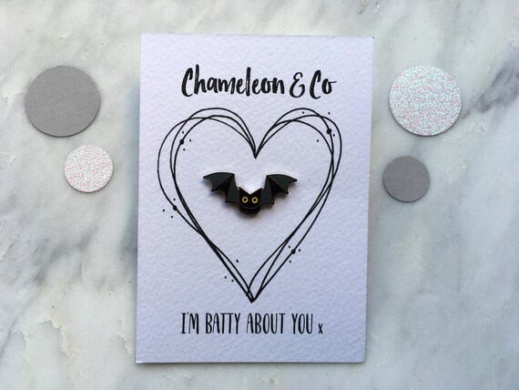 I'm Batty About You Bat Pin Enamel Pin Cute Bat Pin - Etsy UK