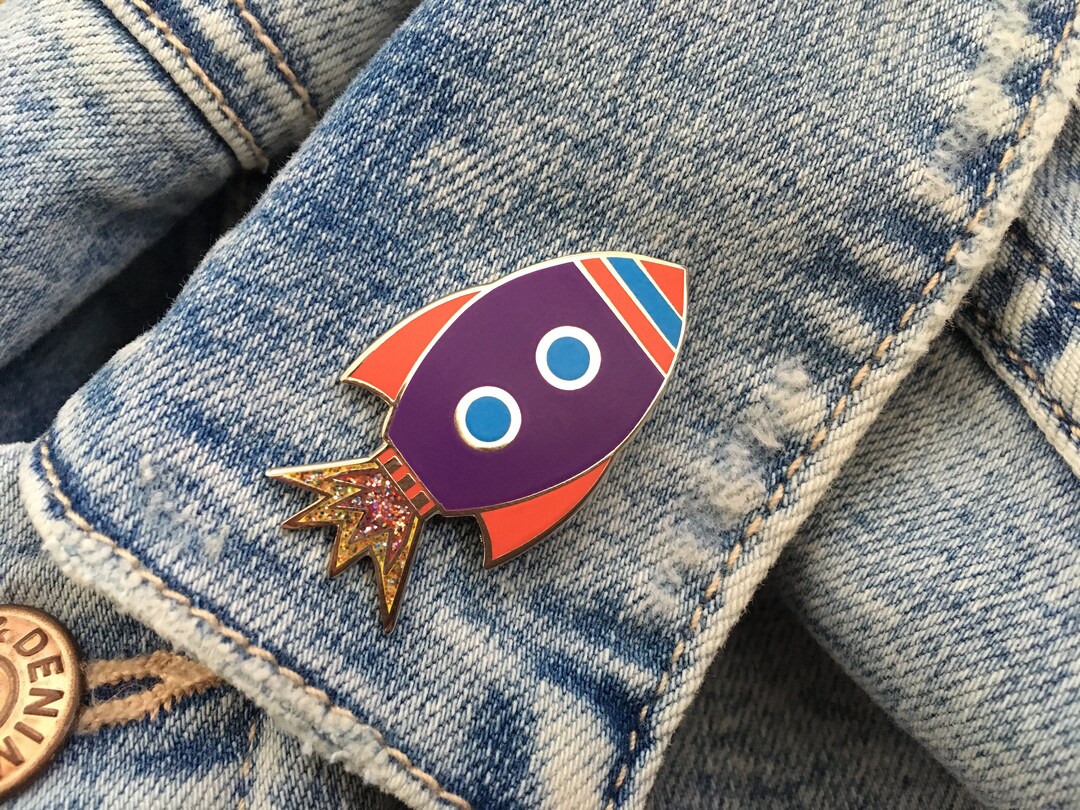 Rocket Pin - Rocket Enamel Pin - Rocket Pin Badge - Rocket Enamel Pin ...