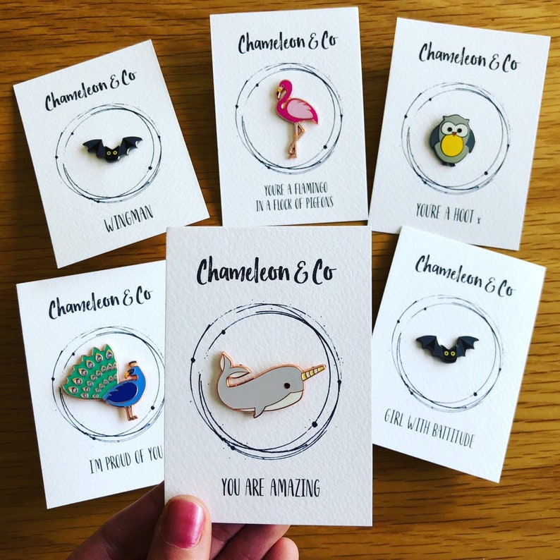 Positive Message Pin Gift for Friend | Etsy UK