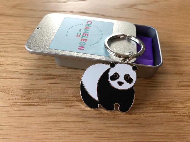 Panda Keyring, Panda Key Chain, Panda Accessory, Panda Gift - Etsy UK