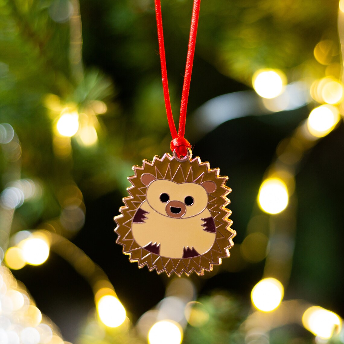Hedgehog Christmas Decoration Hedgehog Hanging Decoration | Etsy