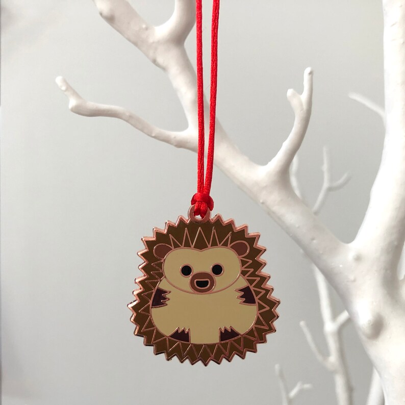 Hedgehog Christmas Decoration Hedgehog Hanging Decoration - Etsy