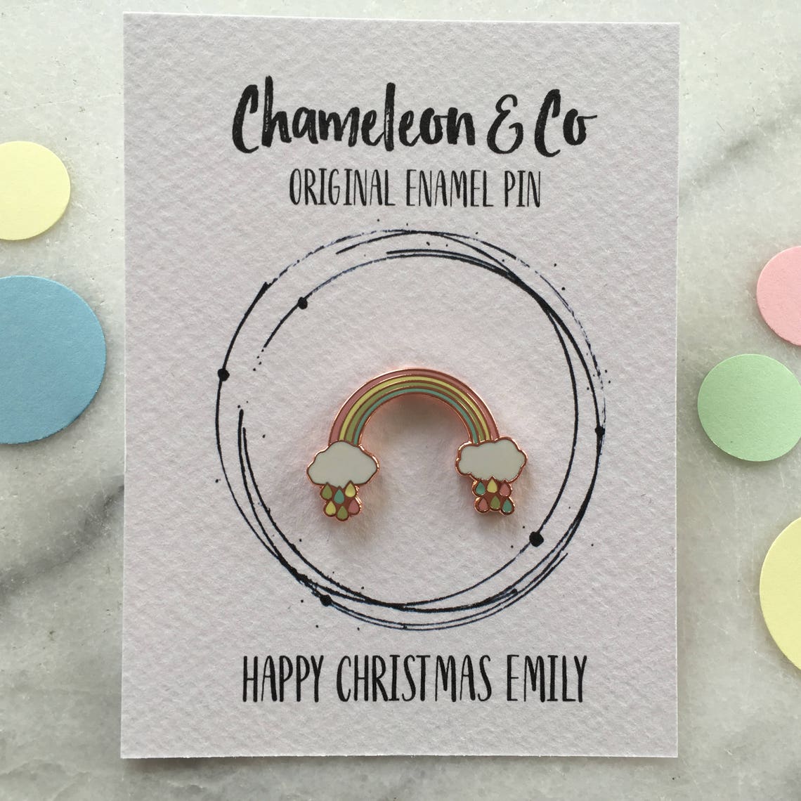Rainbow Enamel Pin Rainbow Pin Badge Rainbow Brooch Rainbow Etsy 