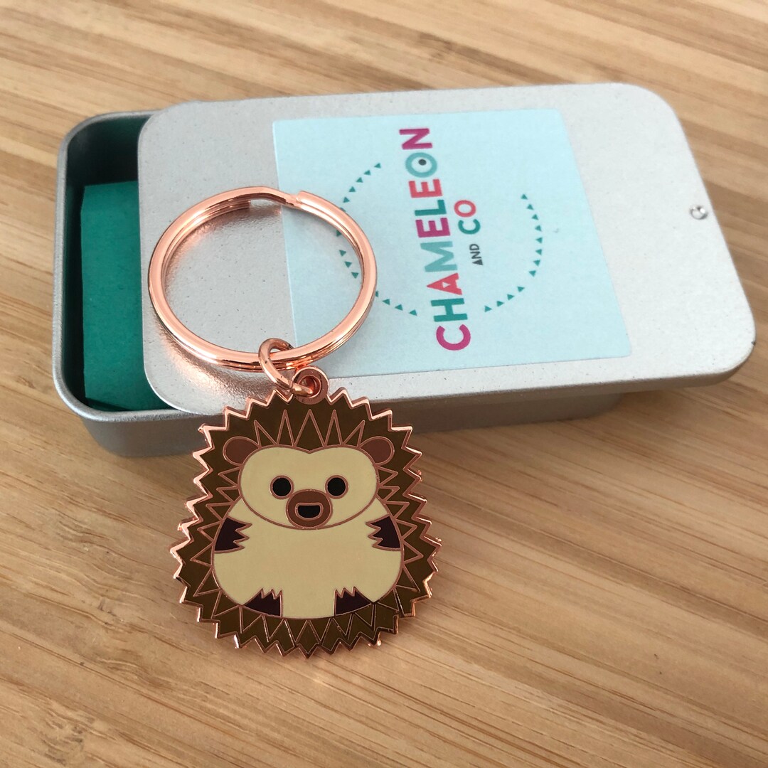 Hedgehog Keyring, Hedgehog Key Chain, Hedgehog Accessory, Hedgehog Gift ...