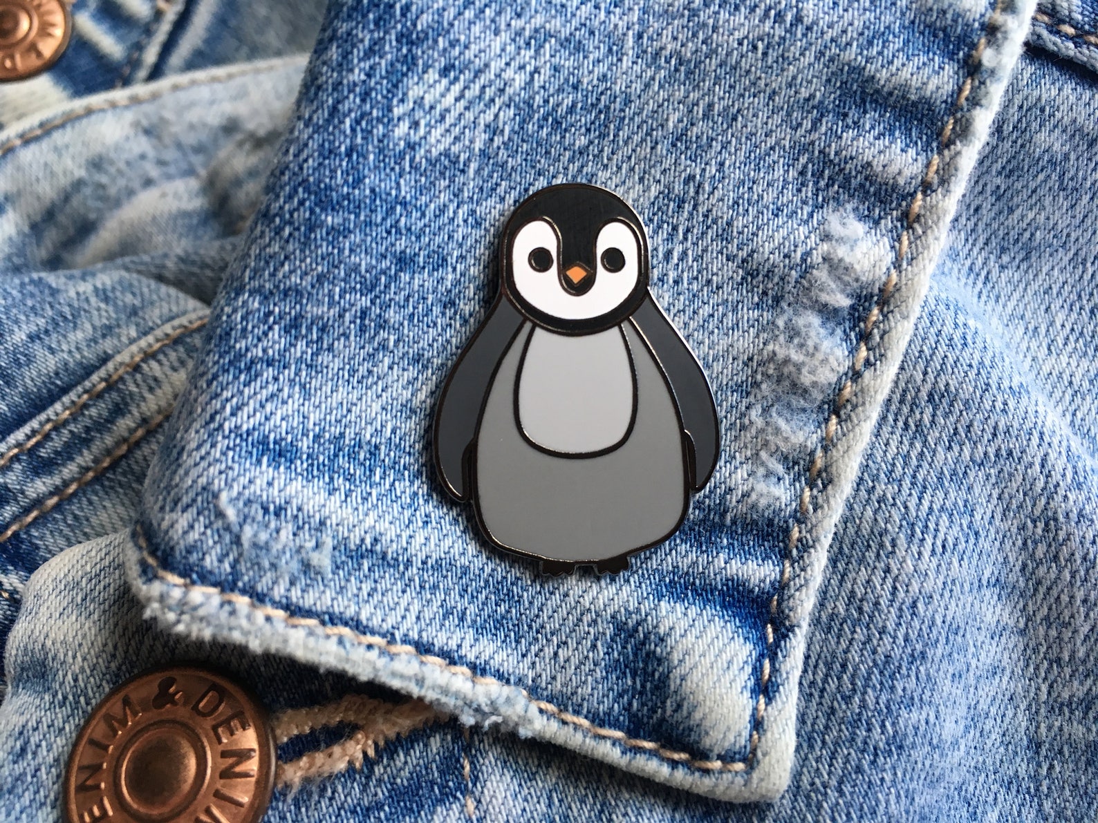 Penguin Enamel Pin Cute Penguin Enamel Pin Cute Penguin - Etsy
