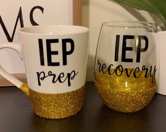 Iep Wine Glass. Iep Glass. Iep Recovery. Special Ed Teacher. - Etsy