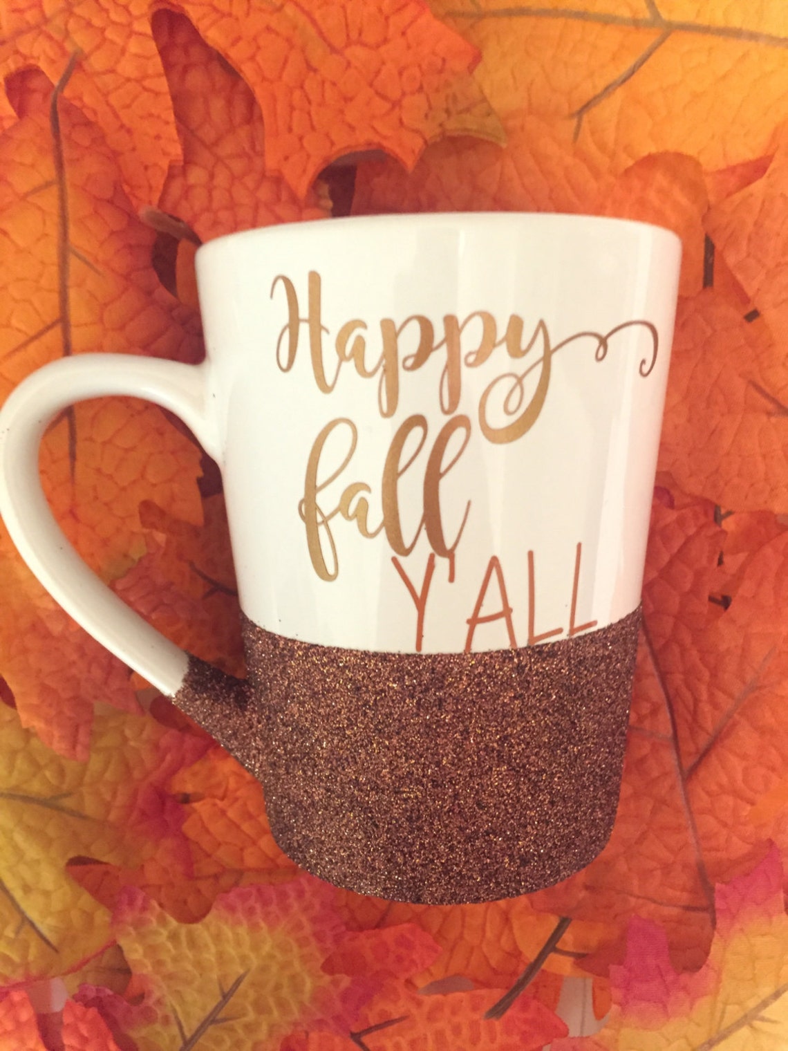 Fall Mug Coffee Mug Fall Coffee Mug Happy Fall Yall - Etsy