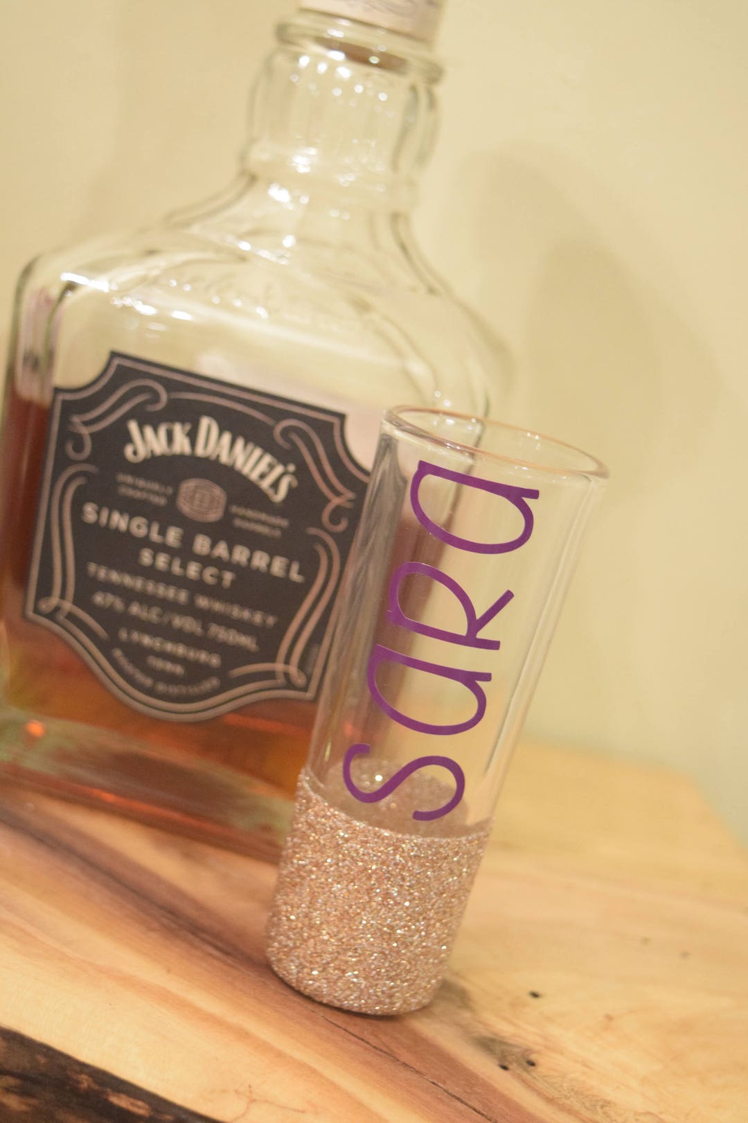 Personalized Shot Glass, Custom Shot Glasses, Glitter Shot Glass, Tall ...