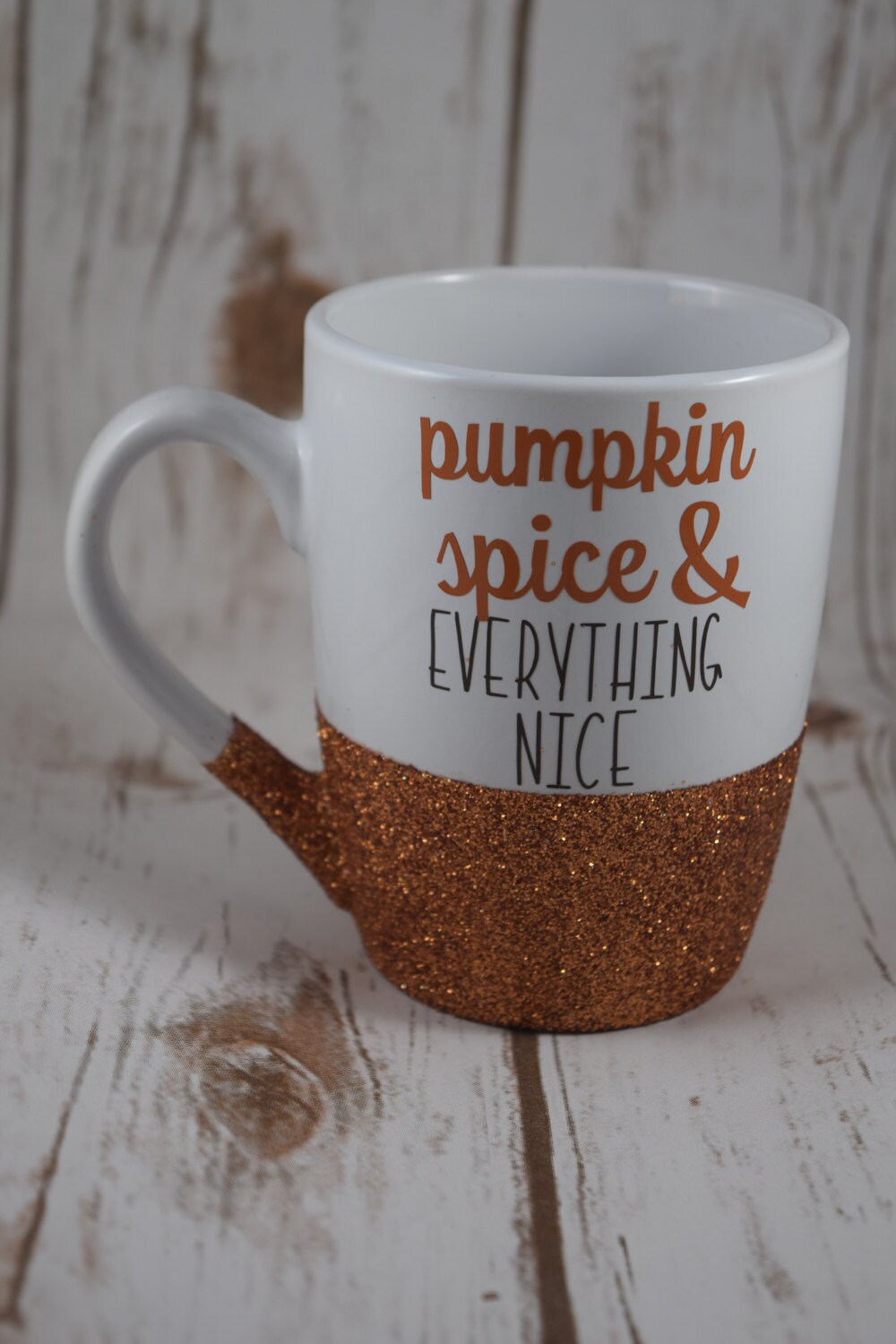 Pumpkin Spice Pumpkin Spice Coffee Mug Glitter Dipped Coffee | Etsy
