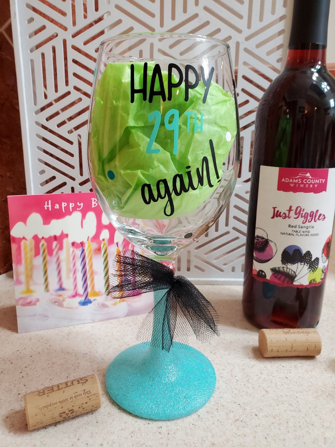 30th Birthday, Funny Birthday, 29 Again Birthday,funny 30th, Funny Wine ...