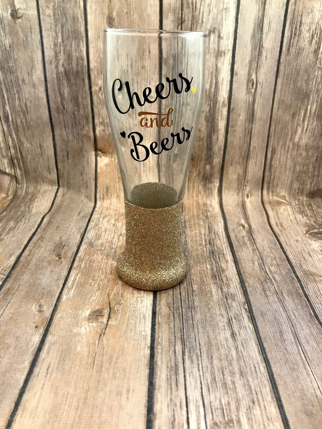 Pilsner Glass, Glitter Beer Glass, Glitter Dipped Pilsner Glass, Beer ...