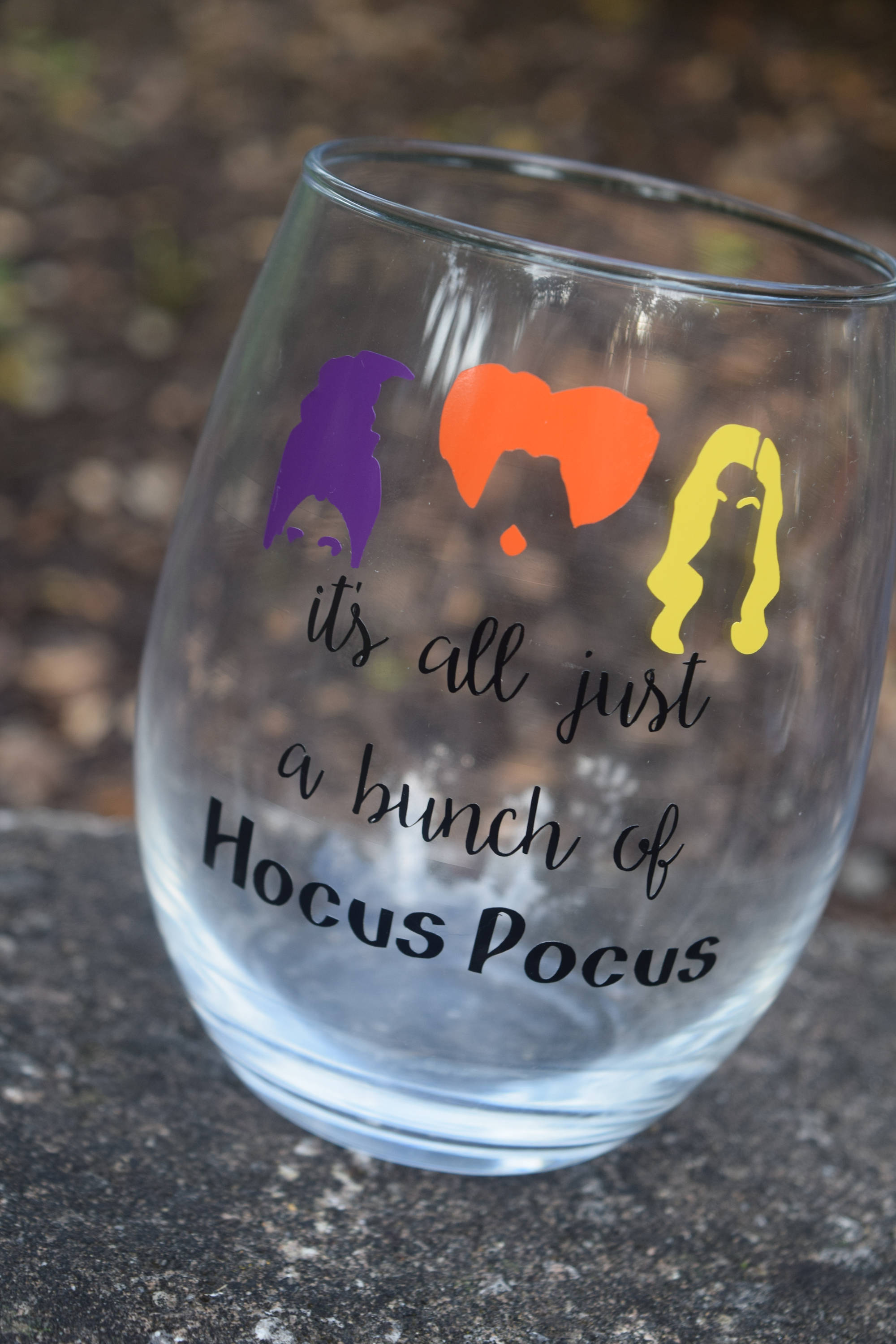 Hocus Pocus Hocus Pocus Gift Halloween Wine Glass Hocus - Etsy