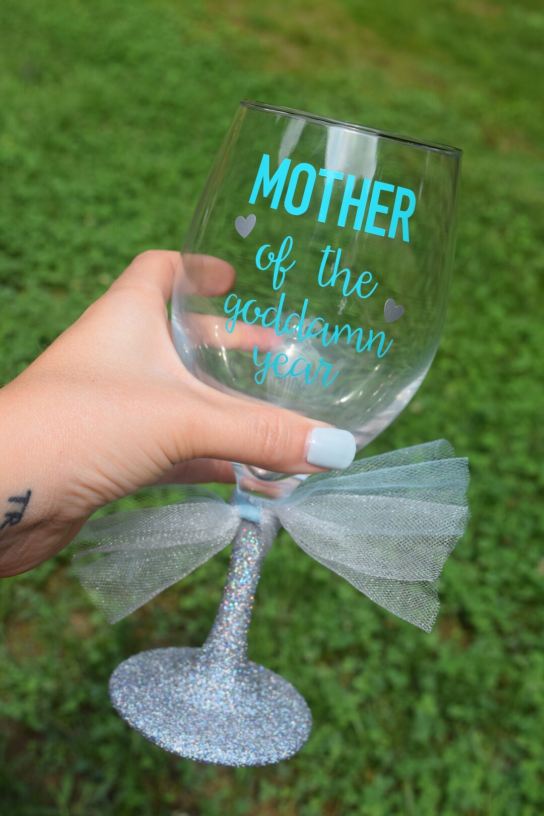 Funny Wine Glass Funny Wine Glasses Mothers Day T Etsy