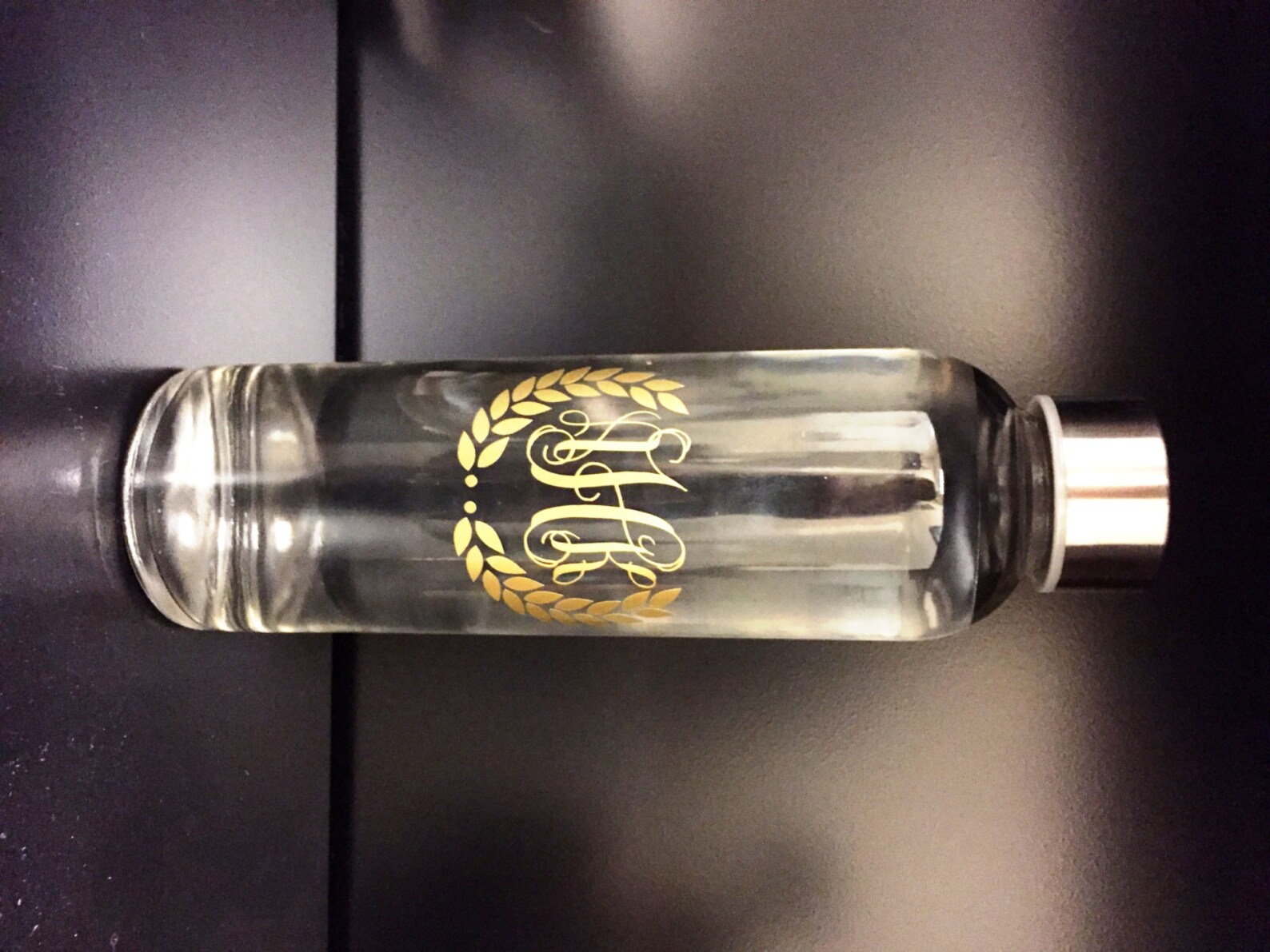 Glass Water Bottles Monogrammed Water Bottles Personalized | Etsy