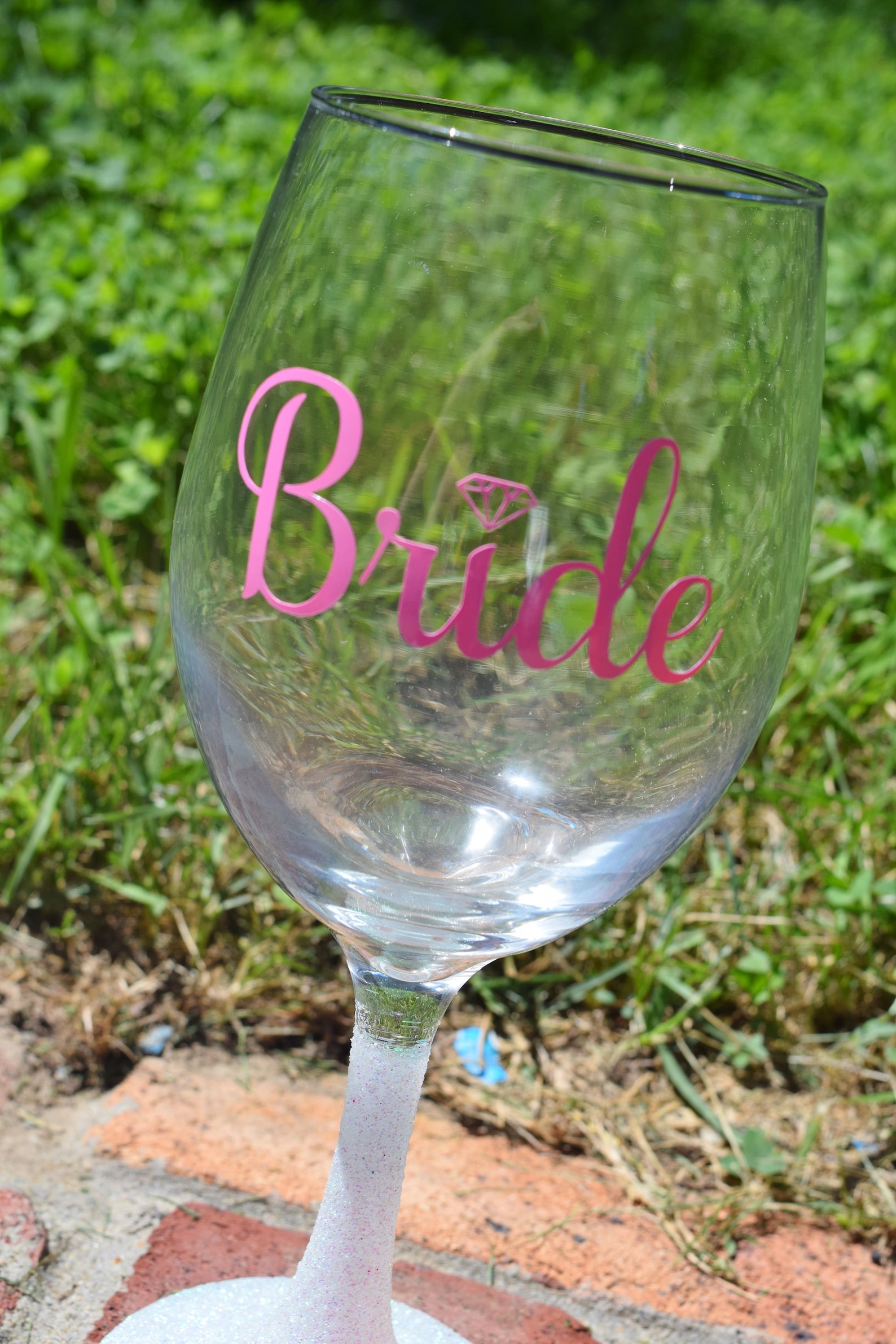 Bride Wine Glass Bridal Wine Glass Bride to Be Wine Glass - Etsy