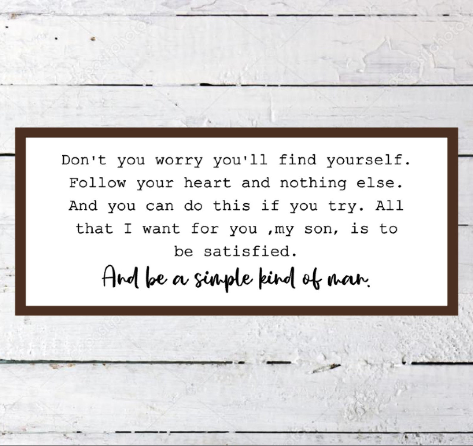 Simple Man Sign Simple Kind of Man Lyric Sign Nursery Sign - Etsy