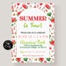 Kids Summer Birthday Party Invitation Template, Printable Summer Party ...